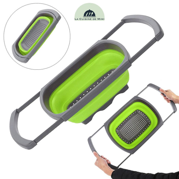 PASSOIRE TELESCOPIQUE PLIABLE™⎮EN SILICONE – La Cuisine de Mimi